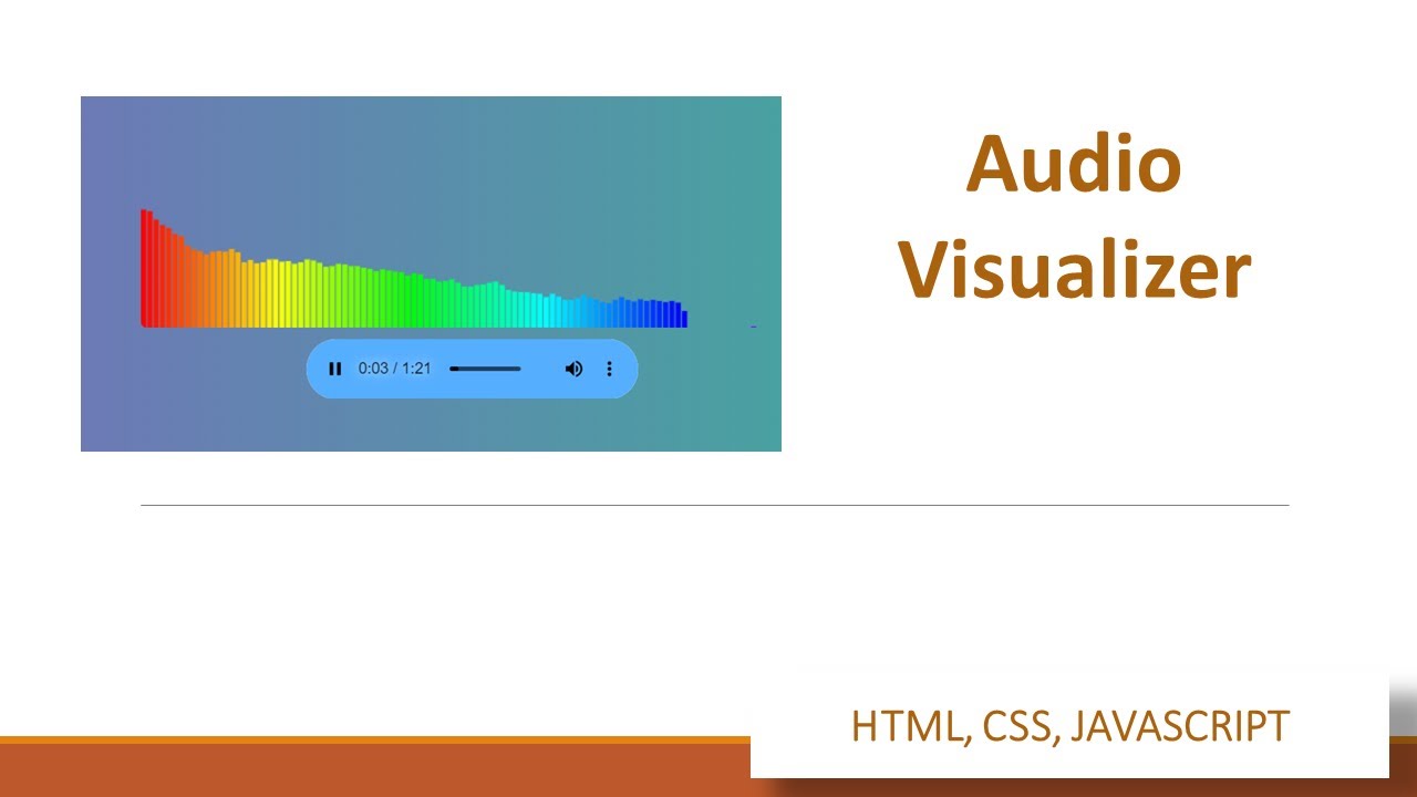 ASMR Programming - Create an Audio Visualizer with HTML, CSS & JavaScript | No Talking