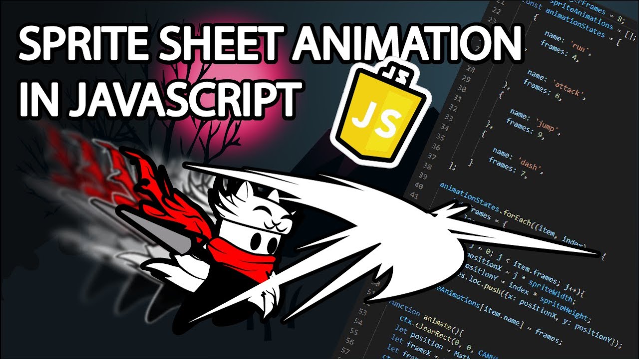 Sprite Animation in JavaScript - JavaScript Tutorial with HTML Canvas (Javascript Game Ep.3)