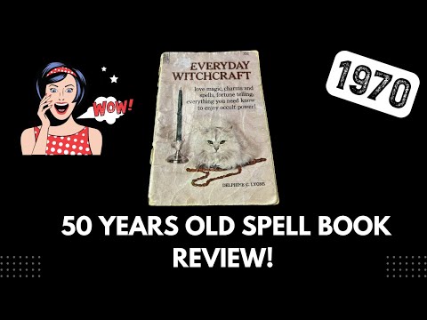 50 years old Spell Book review. 1970's magic!
