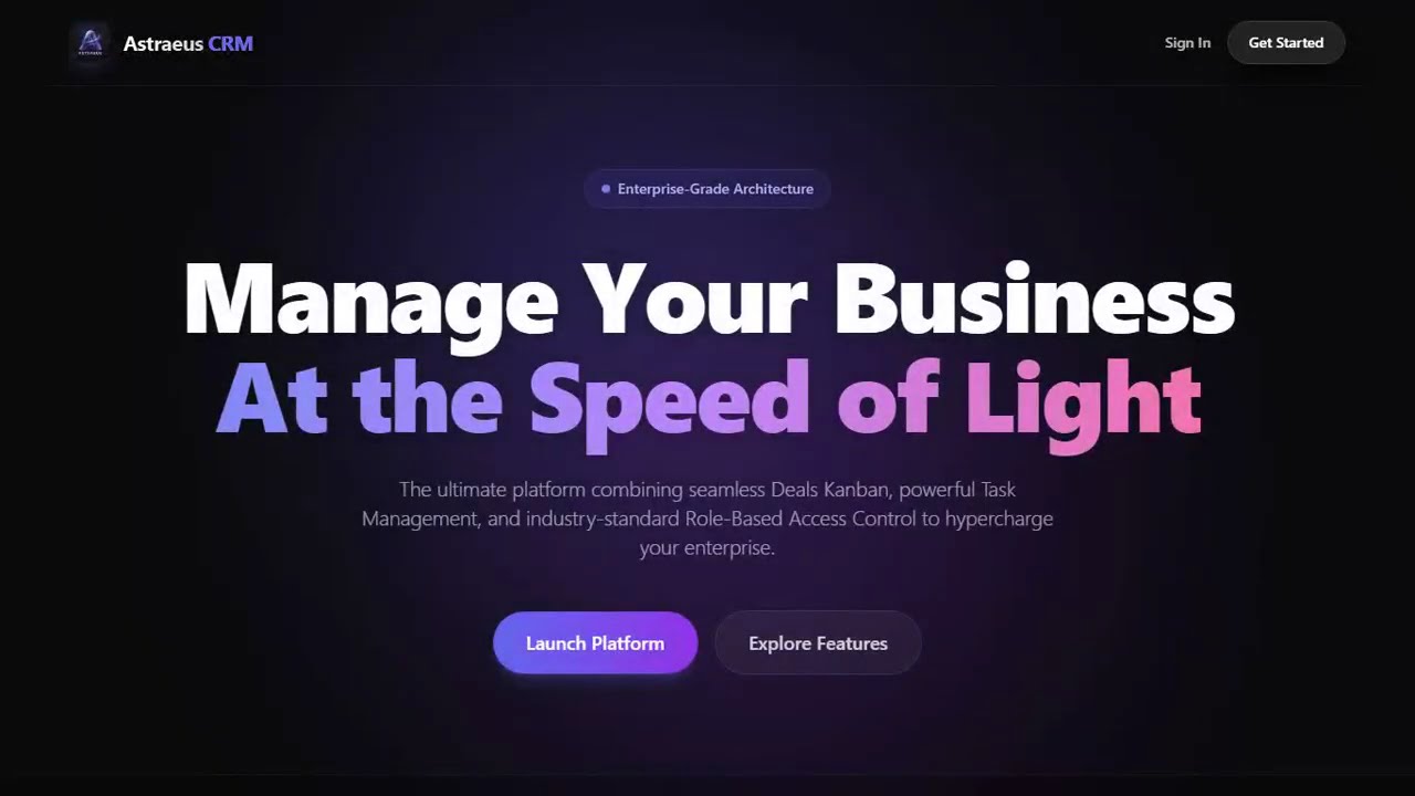 Astraeus SaaS CRM 🚀 | Full Enterprise App (Angular + NestJS + Stripe + RBAC + Workflows)