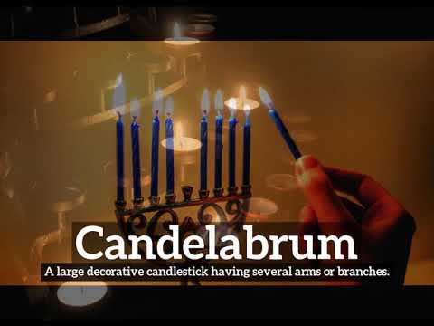 How to Say Candelabrum in English? | How Does Candelabrum Look? | What is Candelabrum?