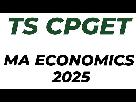 TS CPGET 2025 MA ECONOMICS