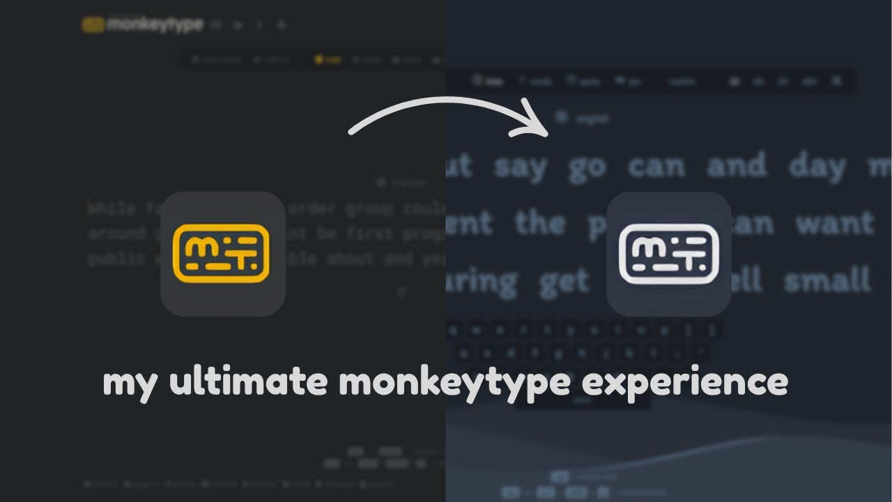 my ultimate monkeytype experience