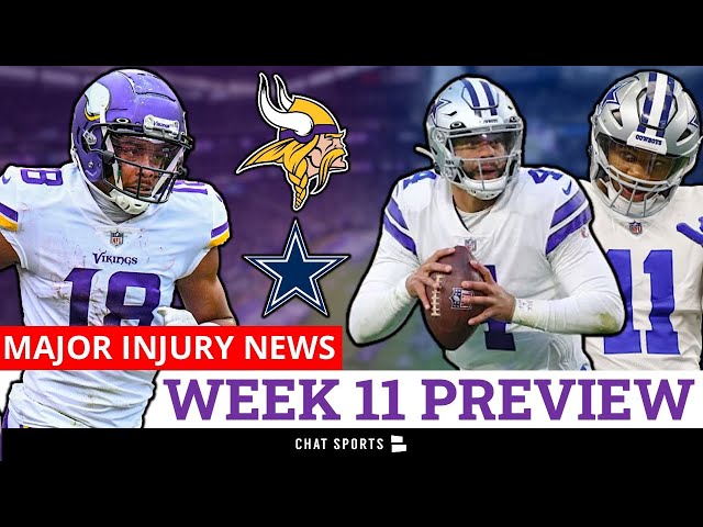 Justin Jefferson injury update and fantasy outlook: Will the Vikings star play in Week 11 of the ...