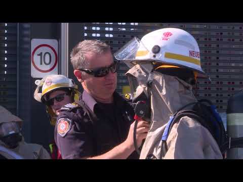 QLD Fire and Emergency Services train with RAAF firefighters
