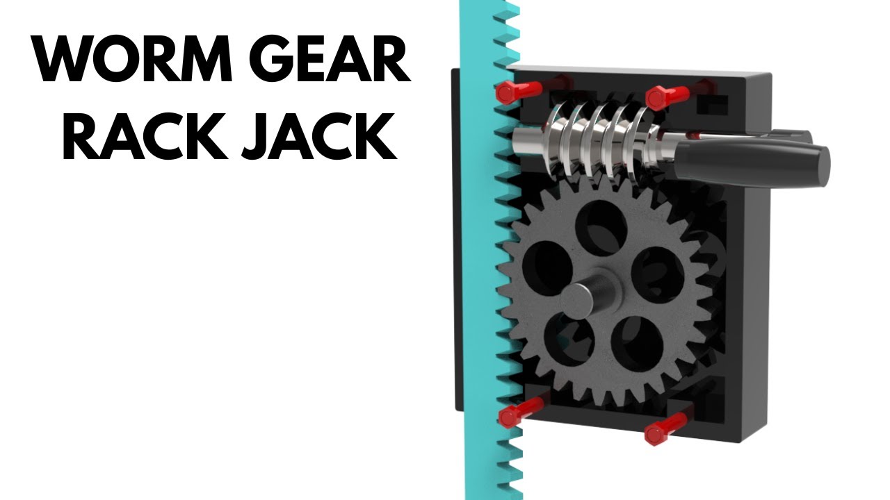 Worm Drive Rack Jack – Genius Mechanism!