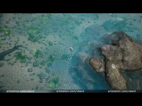 Realtime water shader with caustics and wet surface in Unreal Engine ...
