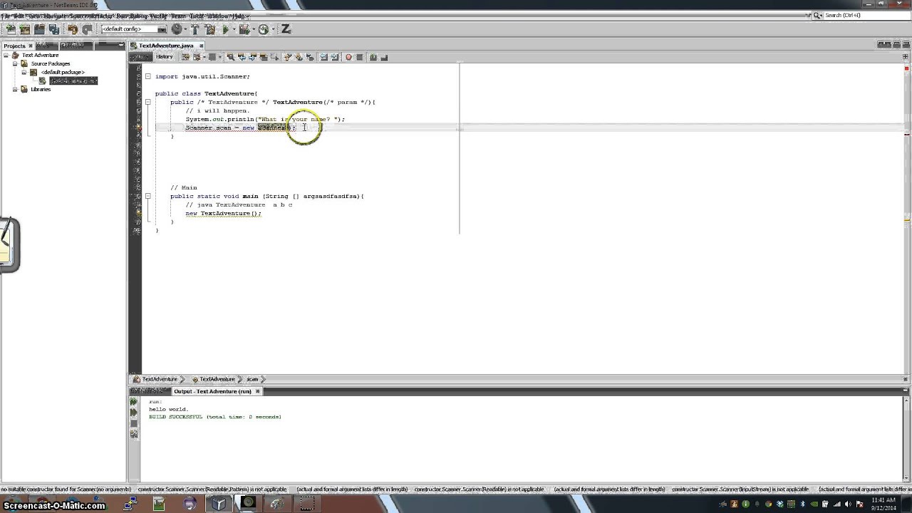 Learn Java - Text Adventure - Part 2