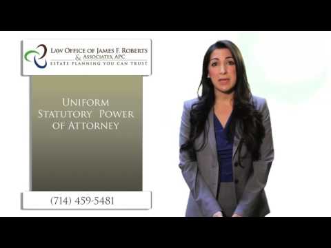Uniform Statutory Power Of Attorney