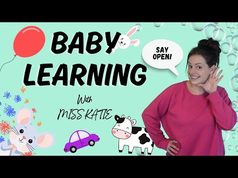 Baby Learning With Miss Katie - First Words, Bubbles and Nursery Rhymes for Babies - Toddler Videos