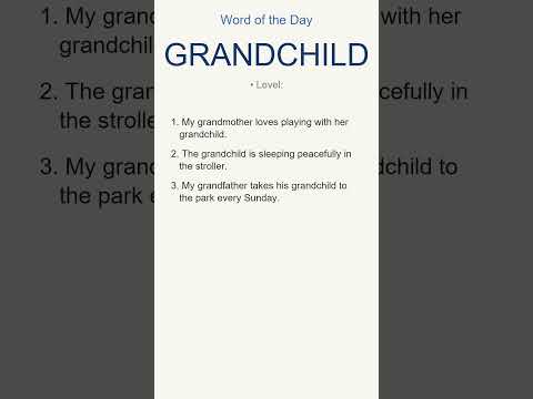 “Grandchild” Meaning +3 Examples | Improve Your English Fast! 🚀📚 #vocabulary #english #learnenglish