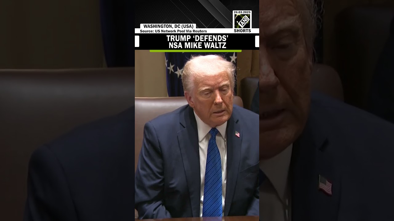 “He shouldn’t apologize…” President Donald Trump ‘defends’ NSA Mike Waltz after Yemen war plans leak