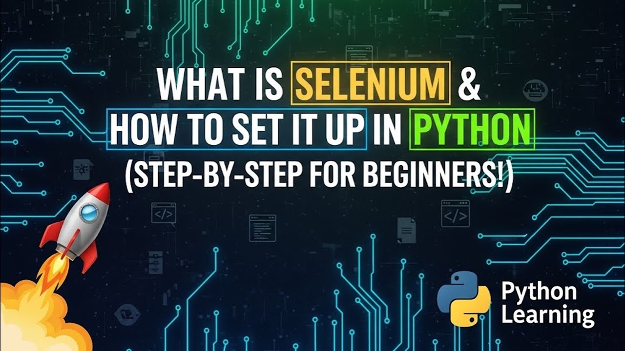 🚀 What is Selenium & How to Set It Up in Python (Step-by-Step for Beginners!)