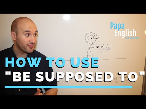How to use "Be supposed to" - English grammar - Video Explode
