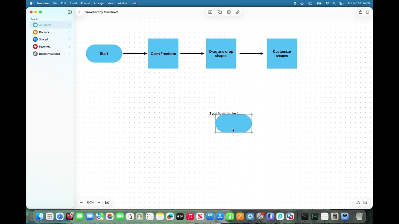 How To Create a Flowchart For Free on a Mac with Freeform