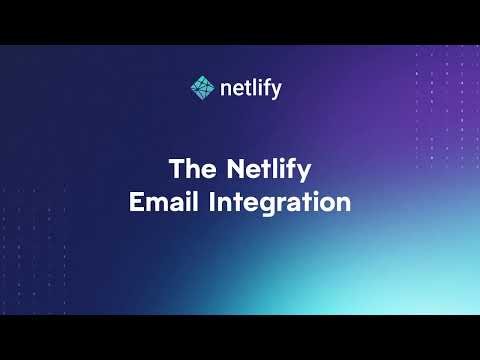Netlify email integration