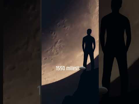 The Moon's Largest Impact Crater Spans 2500 Miles π #shorts #short #trending #ytshorts #nasa #space