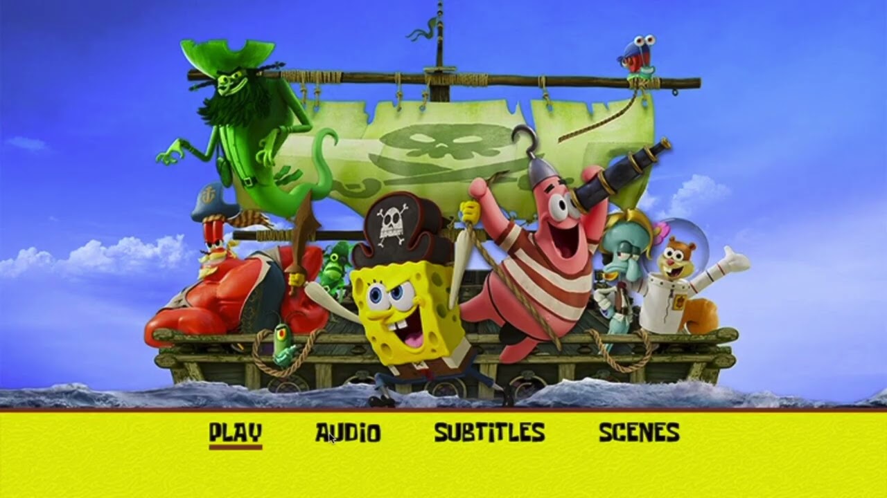 The SpongeBob Movie: Search for SquarePants 2026 DVD Menu Walkthrough