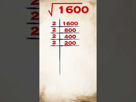 Square Root of 1600 / 1600 ka vargmul / #shorts #vargmul #squareroot #shortvideo #vargmul