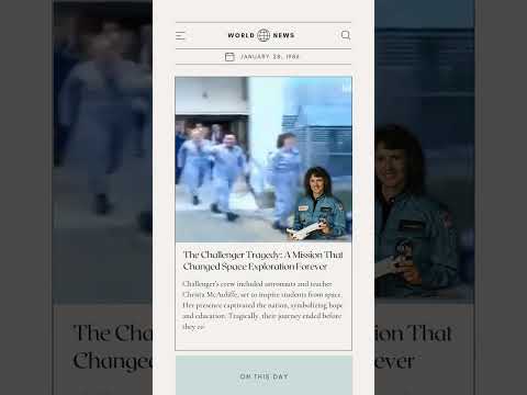 On This Day: January 28, 1986 – The Challenger Disaster: A Nation’s Tragedy