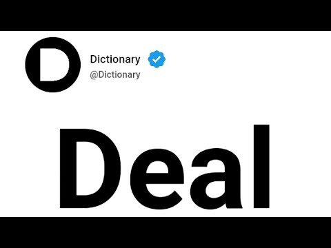 Deal Meaning In English