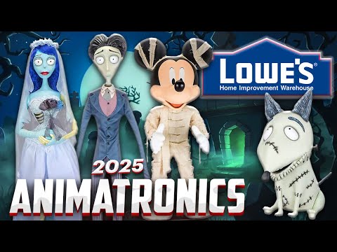 NEW Lowes Halloween Animatronics 2025 w/ Prices | 2nd Drop | Tim Burton Animatronic Collection