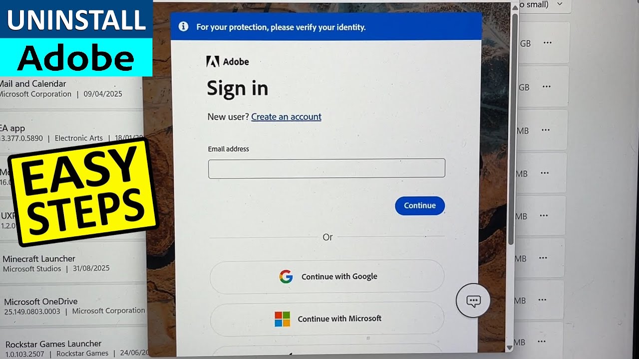How to uninstall Adobe Apps without signing into Adobe - Windows 10