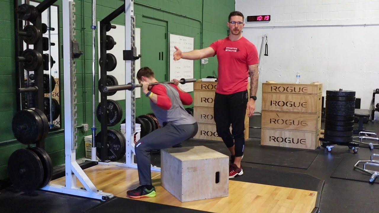 How To Perform The Wide Stance Box Squat