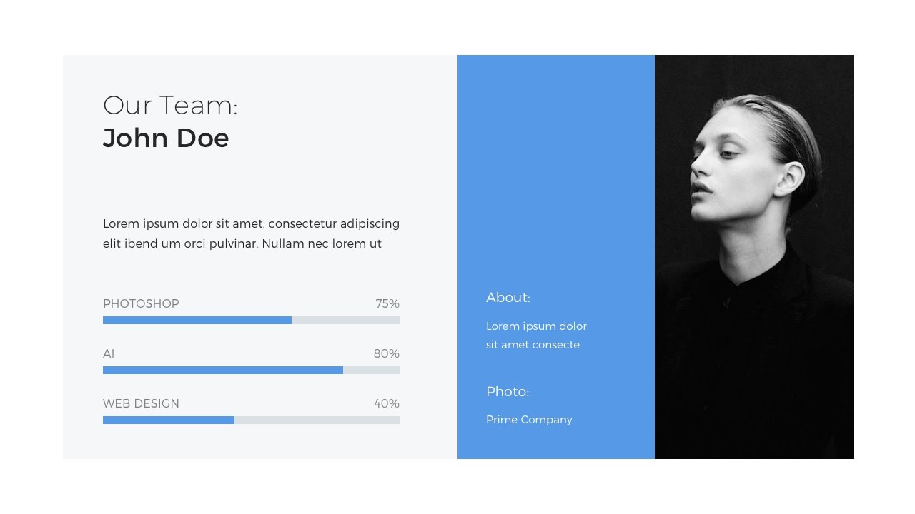 Minimal Presentation Template