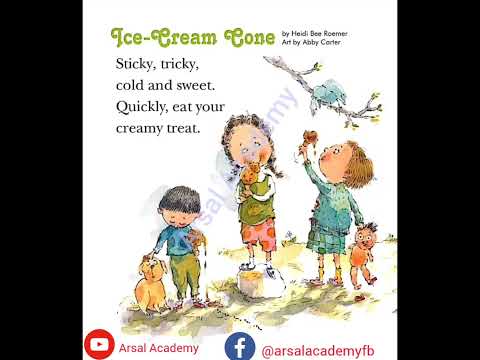 Ice Cream Cone | Learn English through Rhymes | English for beginners @ArsalAcademy