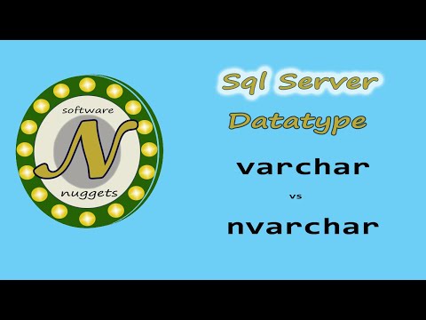 SQL Server: (L3) Compare using the VARCHAR and NVARCHAR data types.