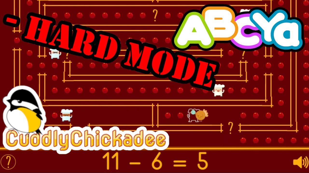 ABCya: Gobble Squabble Math Game (Subtraction) | HARD MODE Unlocked!