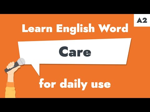 #024 – ""Care"" | Learn A2 English Verb – Show kindness daily.