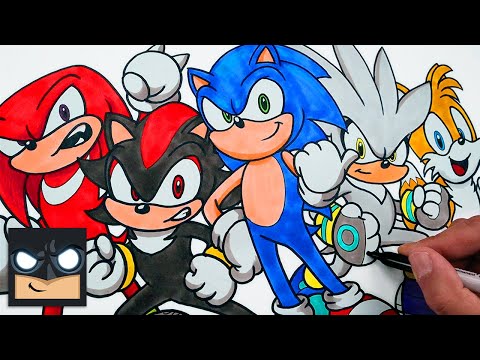 Sonic The Hedgehog | Full Color Poster Art Process ⭐️
