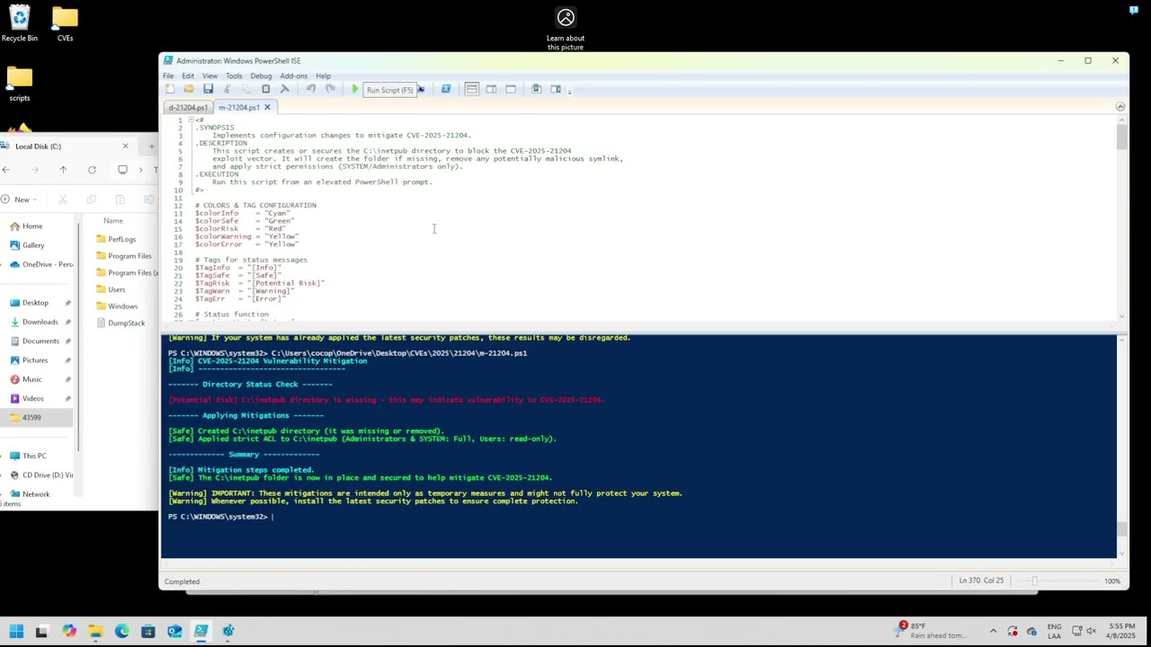 CVE-2025-21204 - Privilege Elevation Vulnerability in Microsoft Windows ...