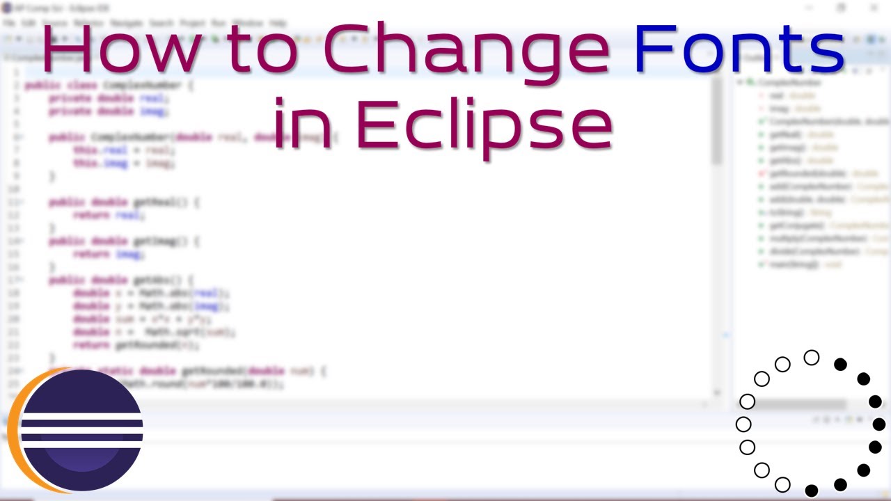 How to Change Fonts in Eclipse