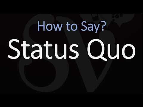 How to Pronounce Status Quo? (CORRECTLY) Meaning & Pronunciation