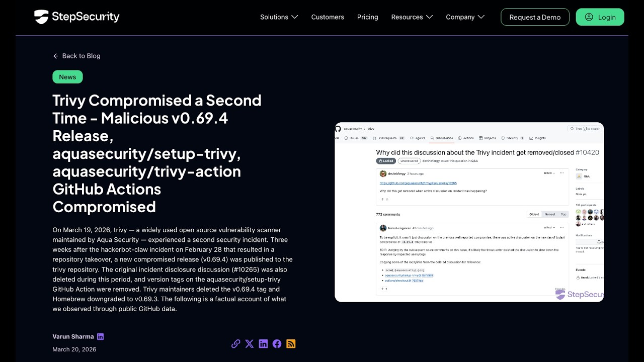 [Community Call] Trivy GitHub Actions Compromised: How to Protect and Respond