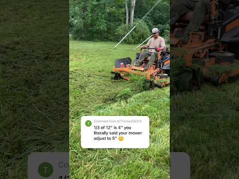 Mowing tall Grass with the Scag Cheetah 2 #lawncare #scagmower #scagvride2
