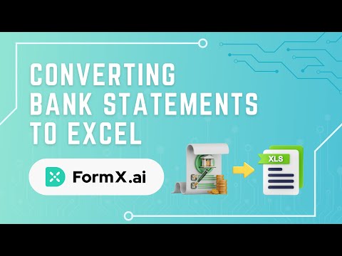 Easy Way to Convert Bank Statement to Excel | FormX.ai