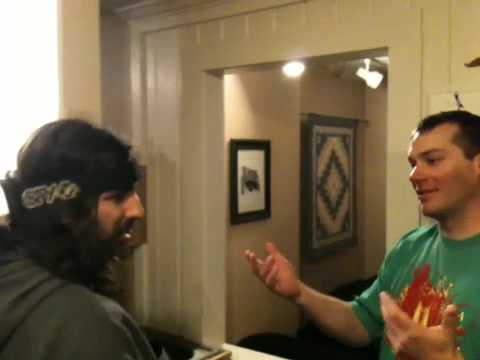 Dave serves knuckle sandwich