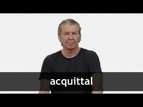 ACQUITTAL definition and meaning | Collins English Dictionary