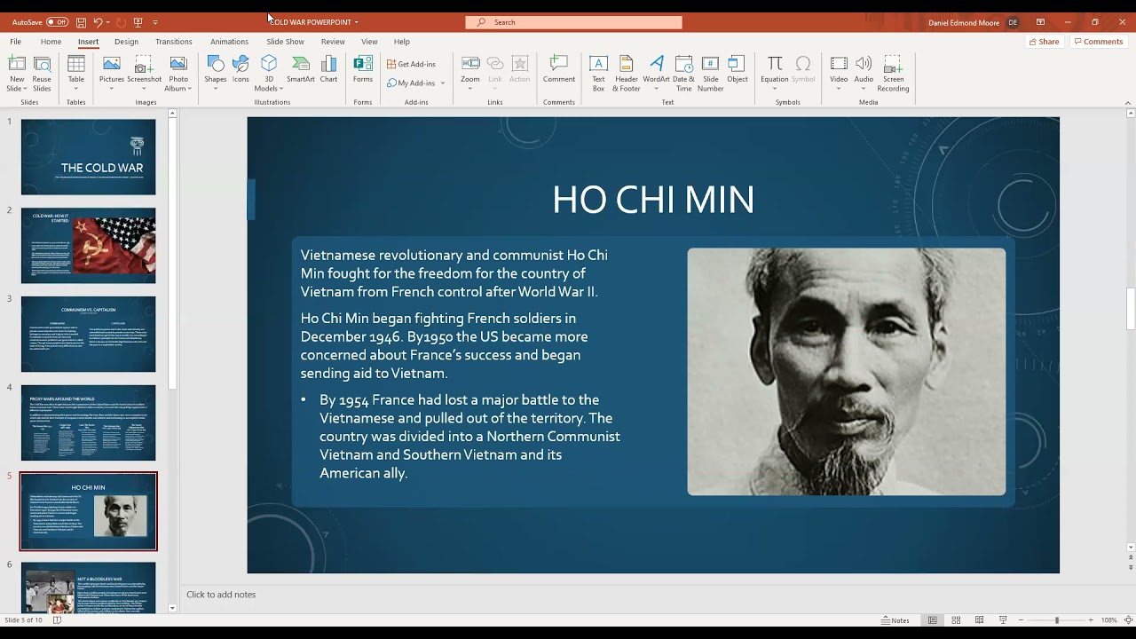 Cold War Power point 2021 History Project