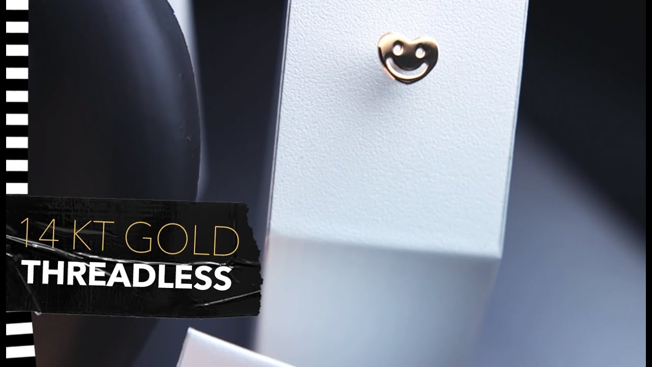 New 14kt Gold Threadless Body Jewelry Tops! UBJ.com