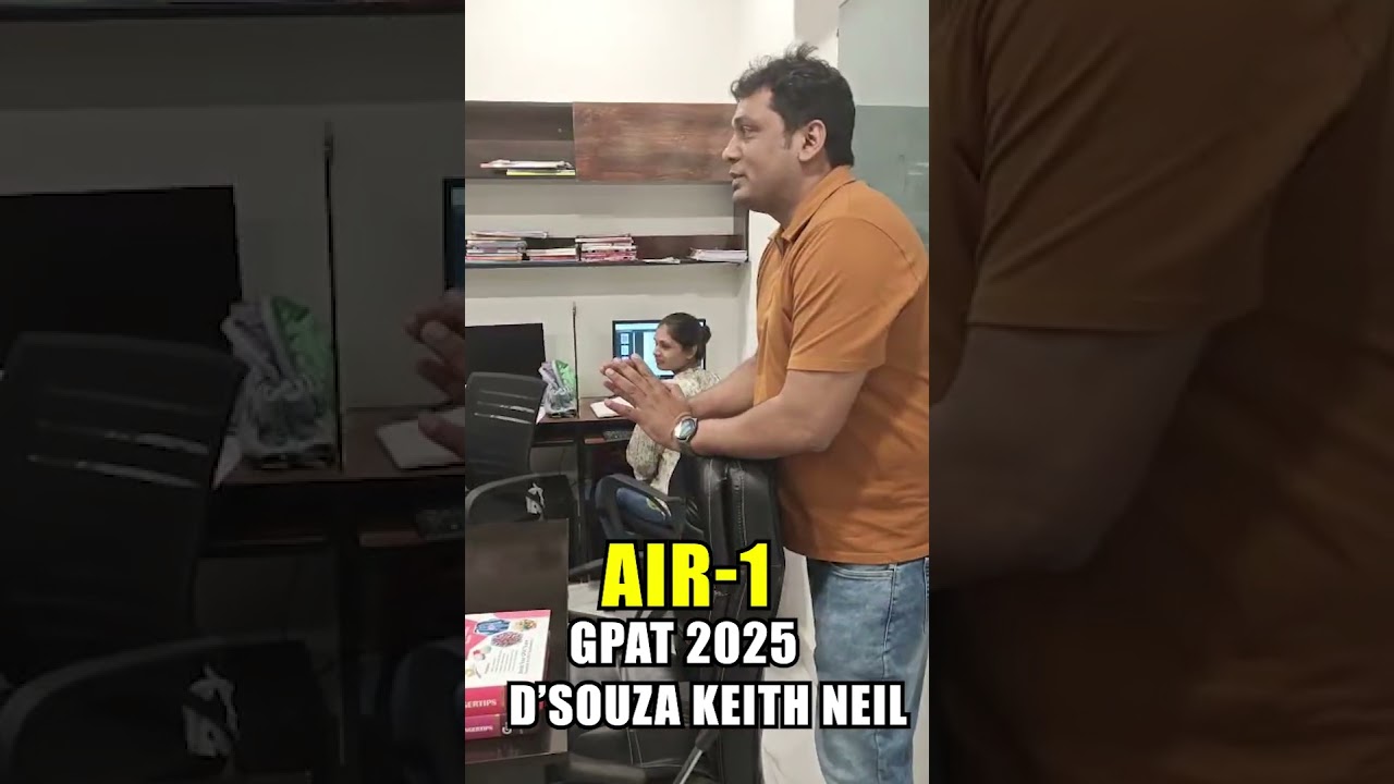 AIR 1 GPAT 2025 - DSOUZA KEITH NEIL | The Unstoppable GDCian Legend! #GPATopper