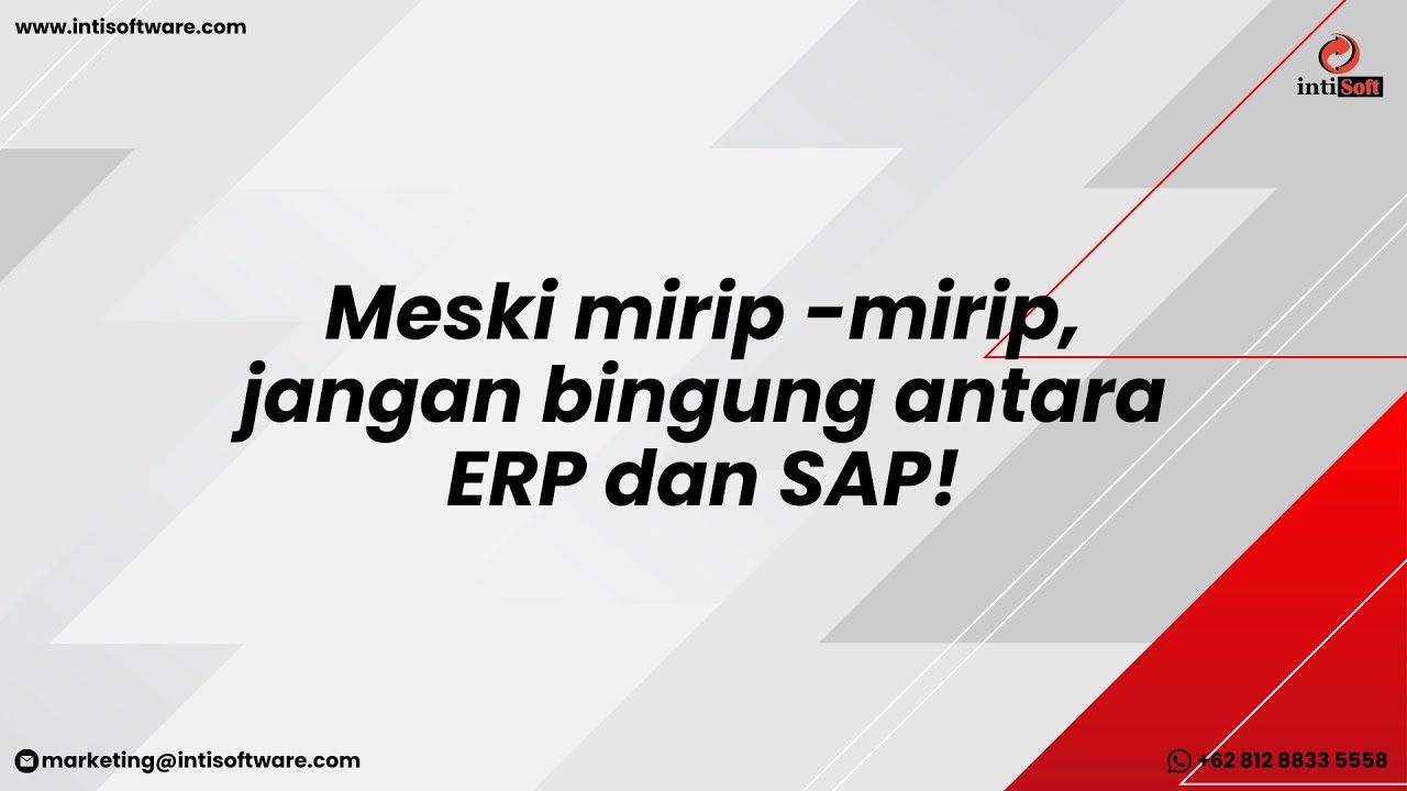 Bedanya ERP dan SAP: Penjelasan Singkat & Jelas! #erpsystem #business #sap #businesstips #software