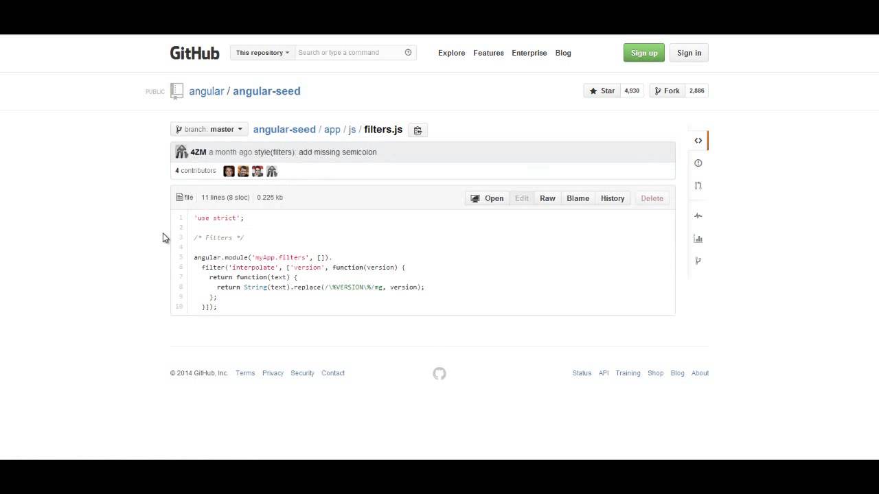 Google AngularJs - Poyecto Seed en GitHub