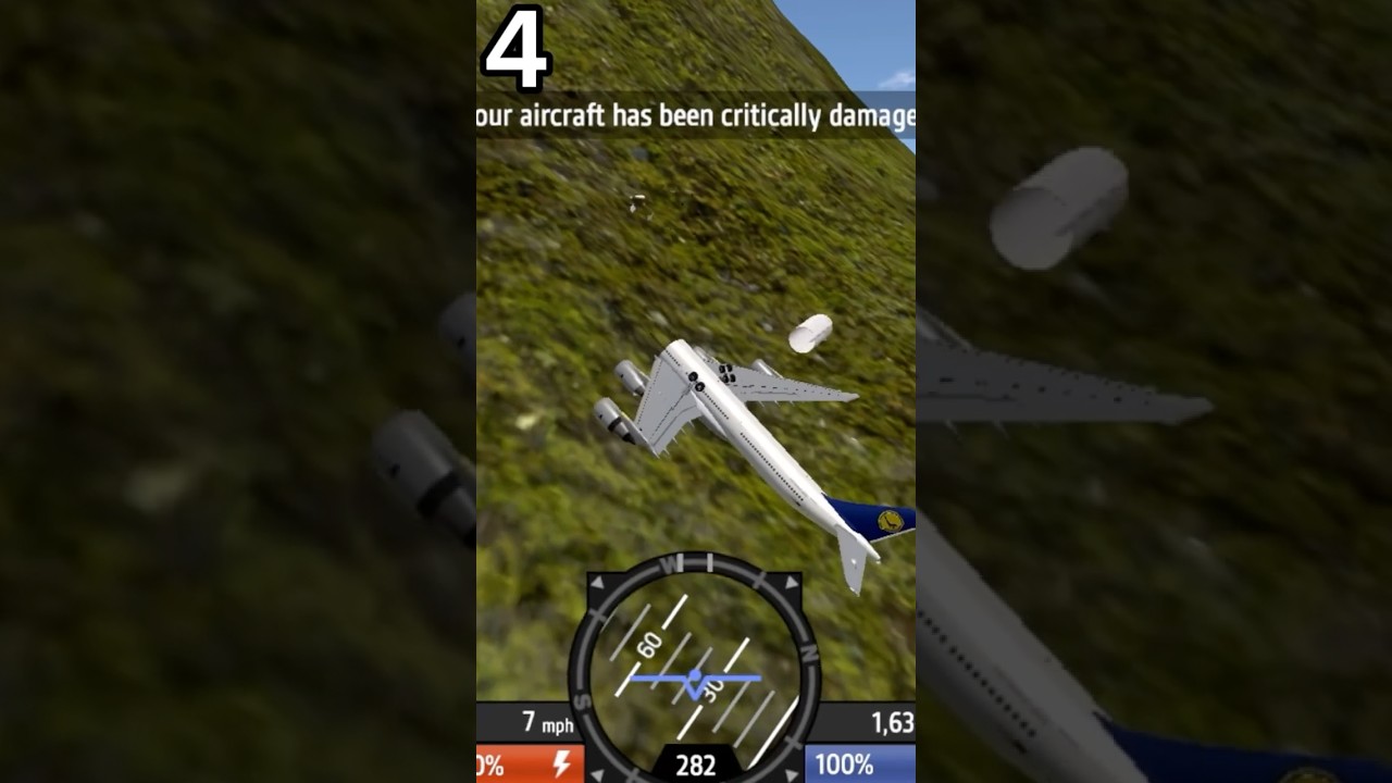 Which crash sound is real? #aviation #gaming #simpleplanes #memes #shorts