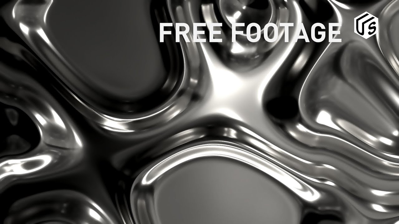 Metallic Liquid Background  HD | Free Footage