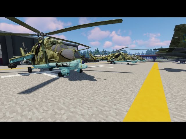 Mcheli addon: Ukrainian Mi-24p Minecraft Mod
